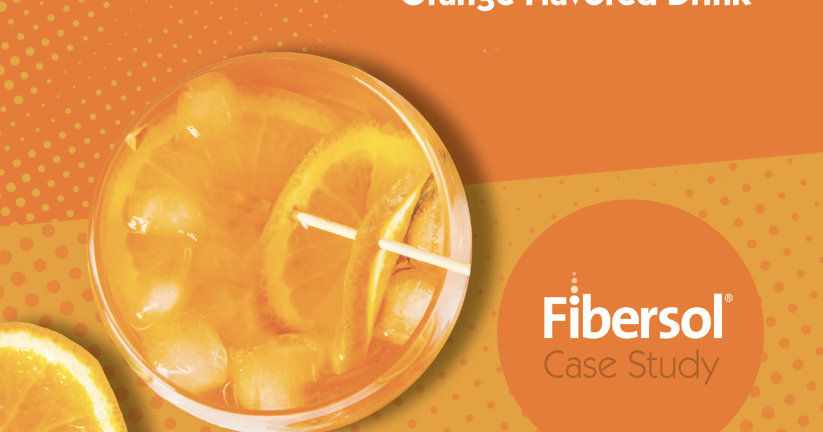Refreshingly Fruity Orange Flavored Drink | Fibersol®